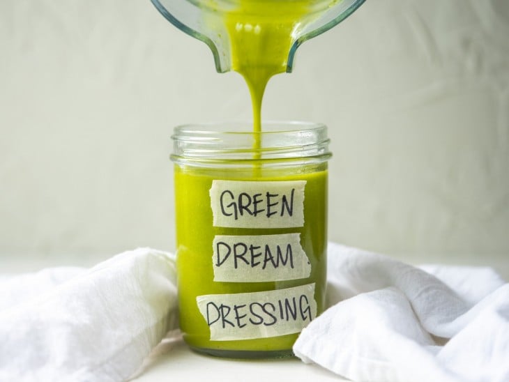 Green Dream Dressing - Lemon Herb Healthy Salad Dressing