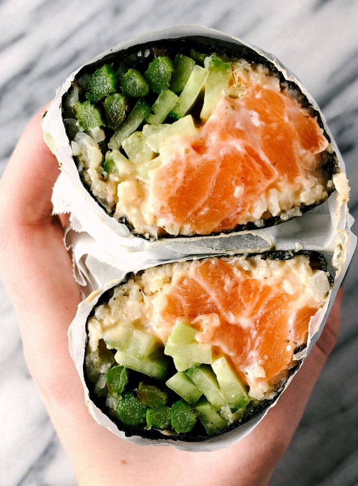 Whole30 Sushi Burrito - Healthy Homemade Paleo Sushi Burrito