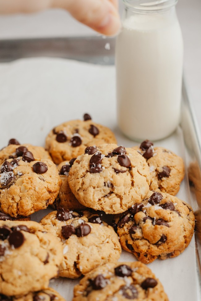 Peanut Butter Oatmeal Chocolate Chip Cookies