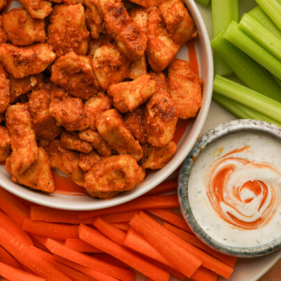 Buffalo Chicken Bites - Healthy Boneless Buffalo Wings