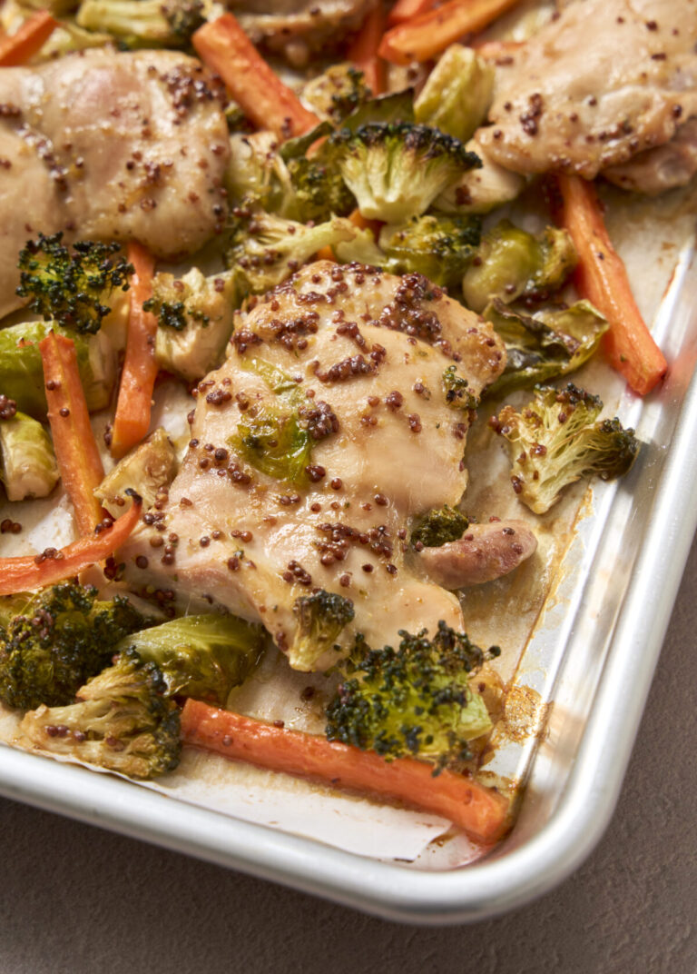 Chicken Apple Sausage Sheet Pan Supper - Mad About Food
