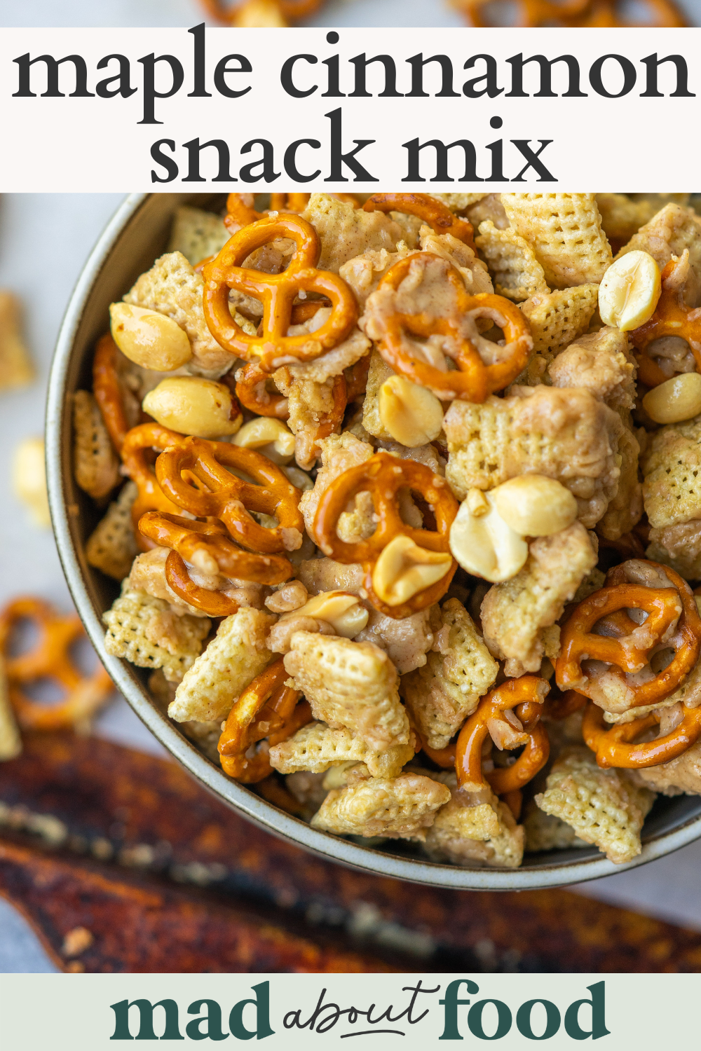 Maple Cinnamon Snack Mix - Sweet Chex Mix Recipe