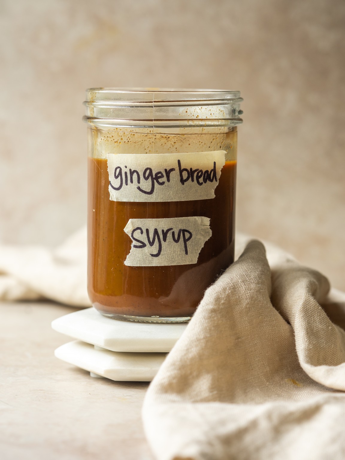 Gingerbread Syrup for a Homemade Starbucks Gingerbread Latte
