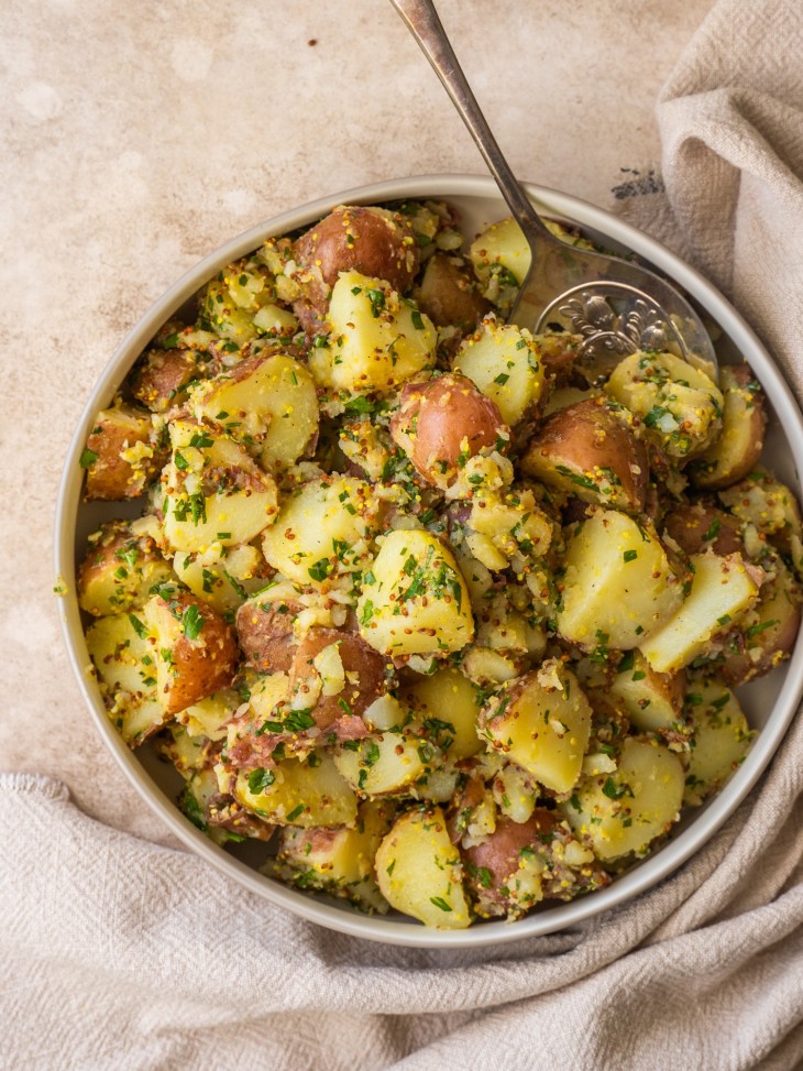 Herb and Mustard Potato Salad - Mustard Potato Salad