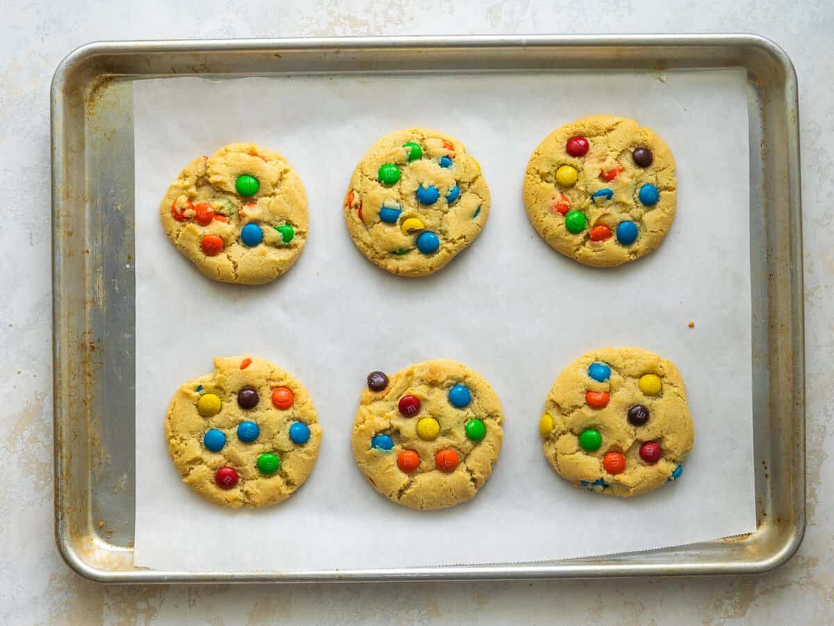 Soft and Chewy M&M Sugar Cookies - Mad About Food