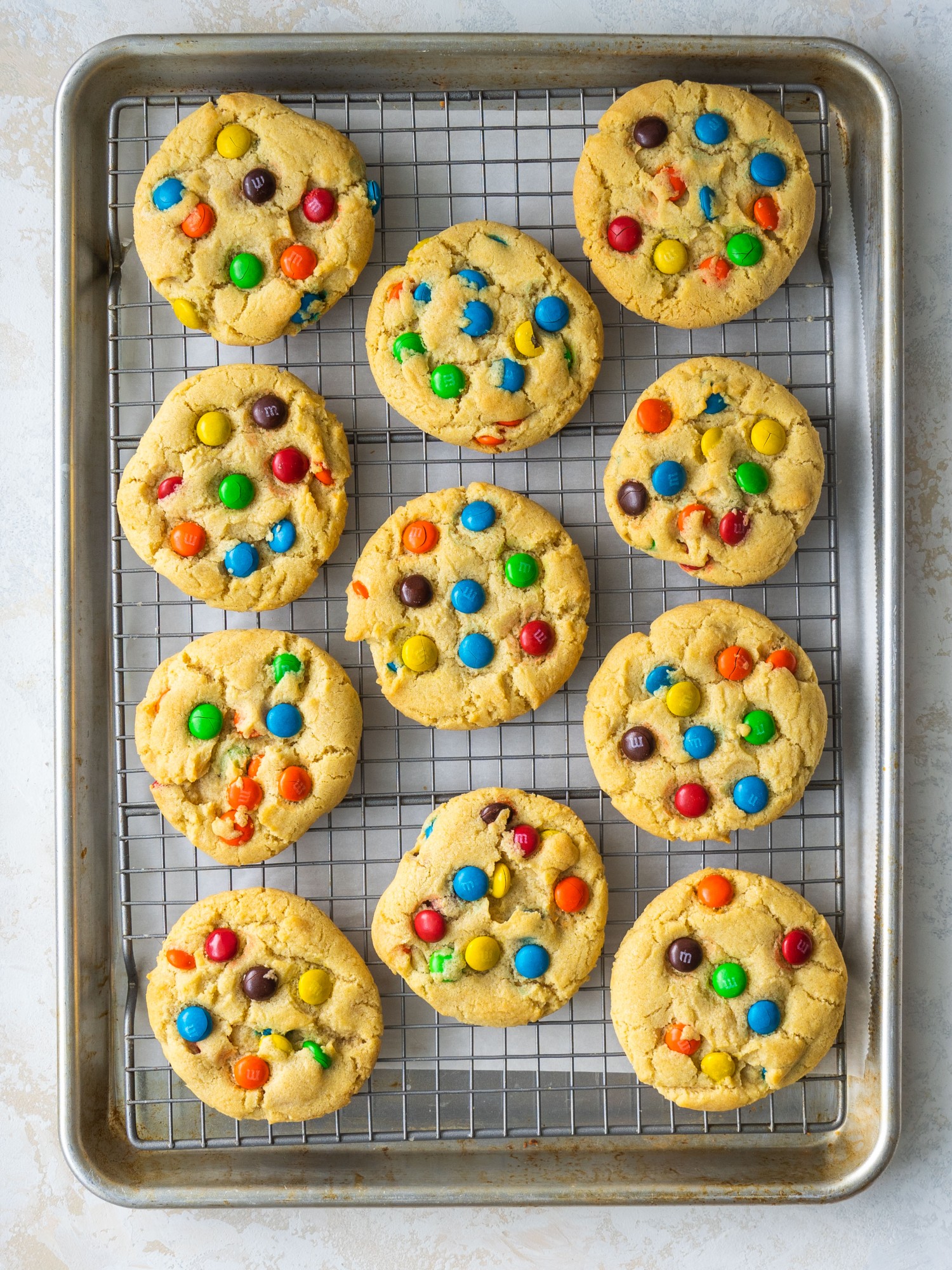Soft and Chewy M&M Sugar Cookies Recipe