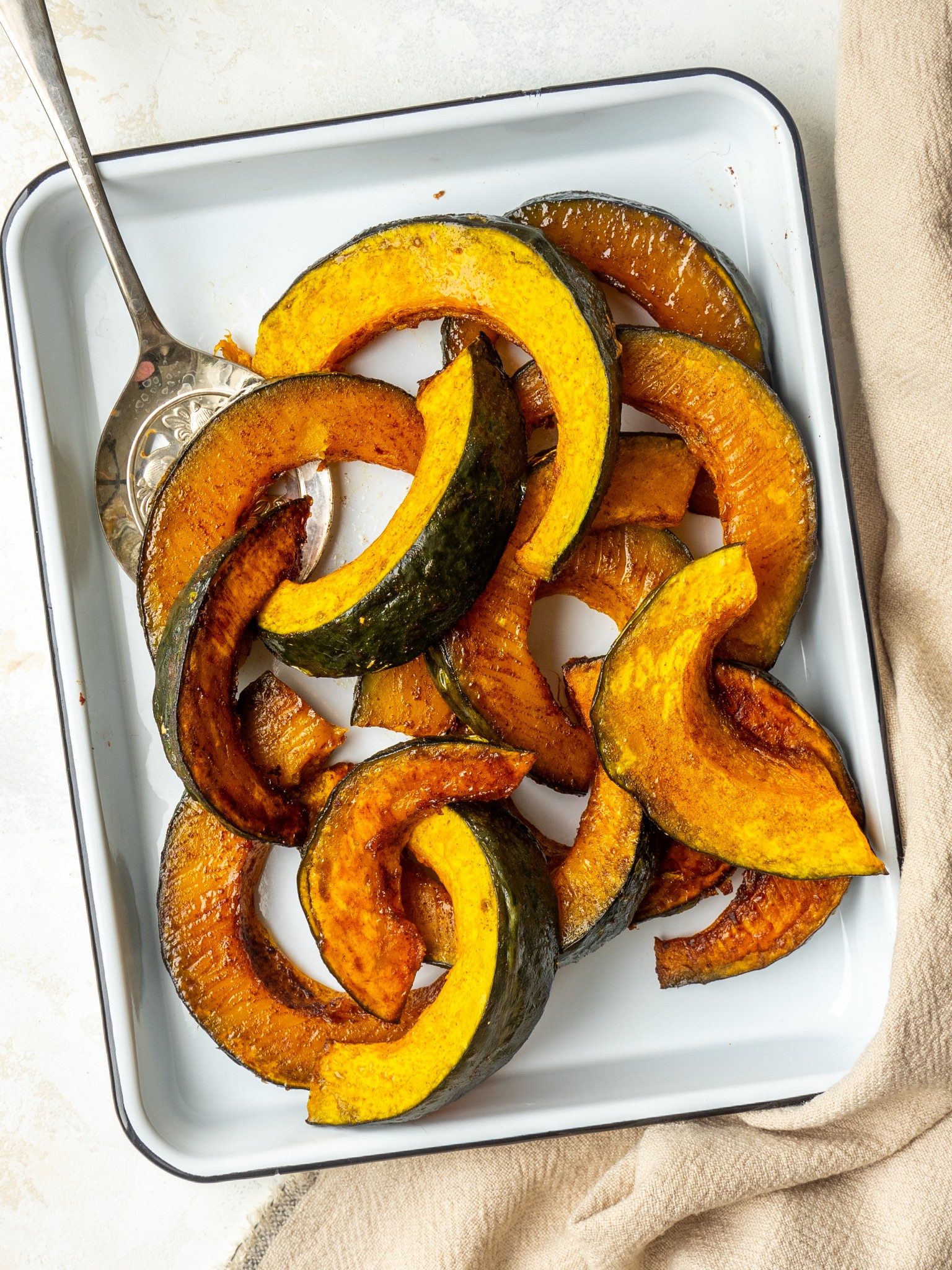 Maple Cinnamon Roasted Kabocha Squash - Japanese Pumpkin