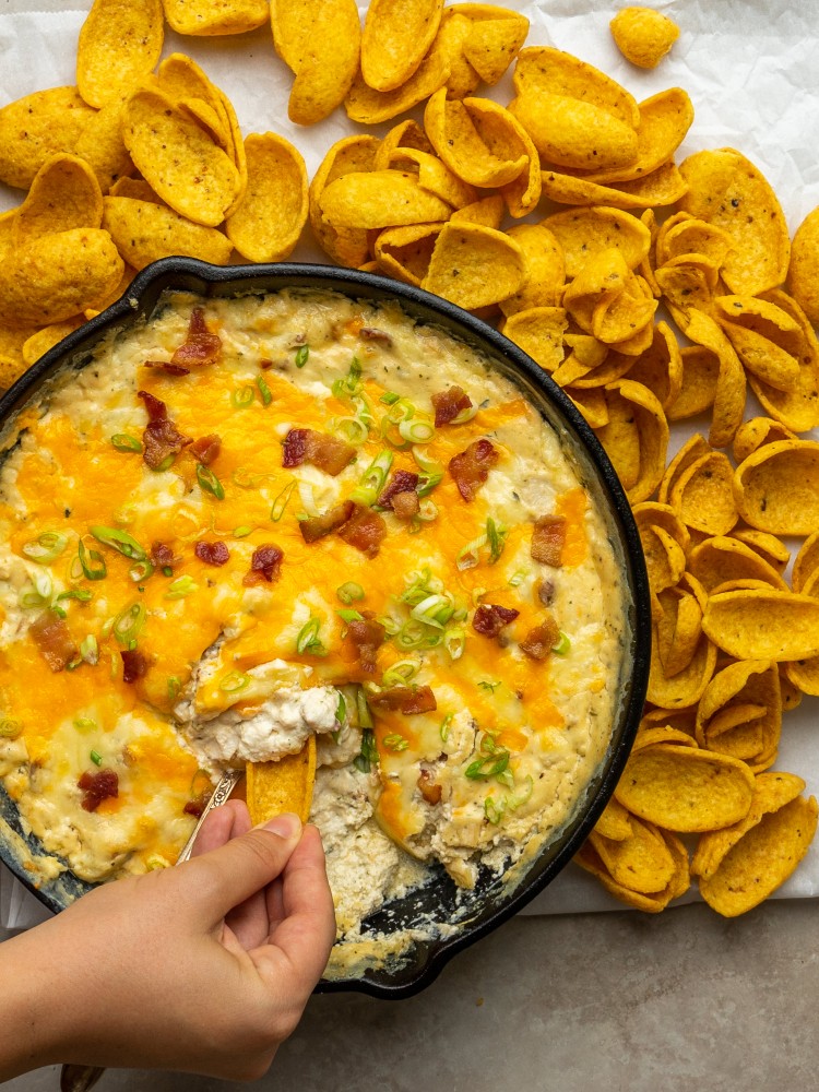 Bacon Ranch Chicken Cheese Dip - The Ultimate Chicken Dip Recipe!