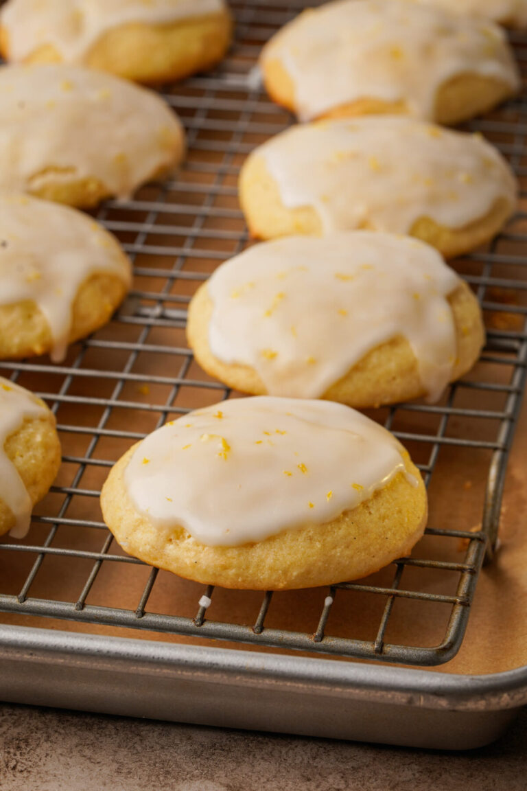 Lemon Ricotta Cookies with Lemon Glaze - Italian Ricotta Cookies