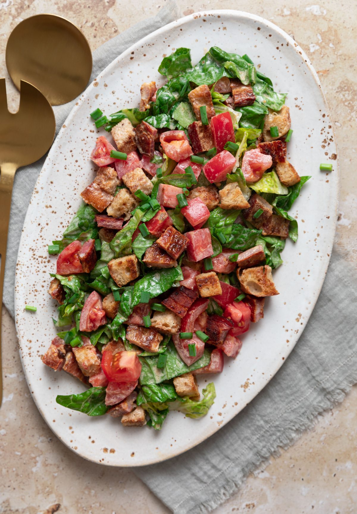 Chopped BLT Salad Recipe - Turn a BLT into a salad!