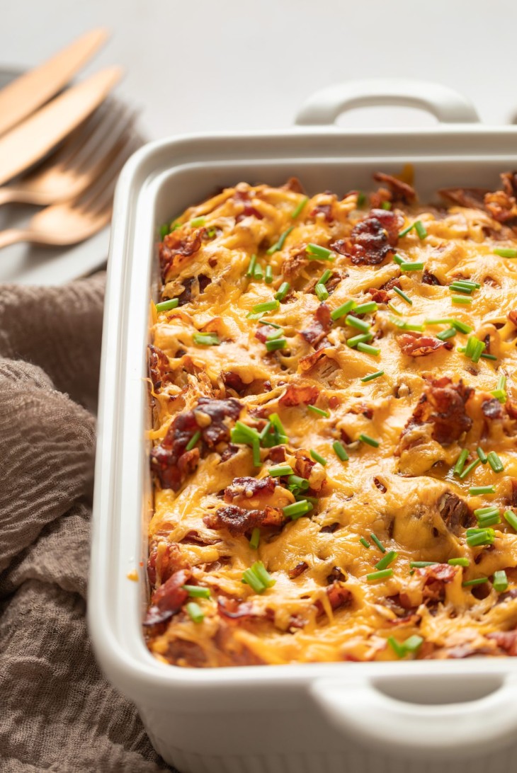 Croissant Breakfast Casserole - Egg Bake with Croissants