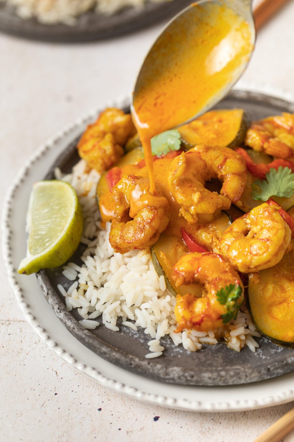 One Skillet Coconut Shrimp Curry Recipe