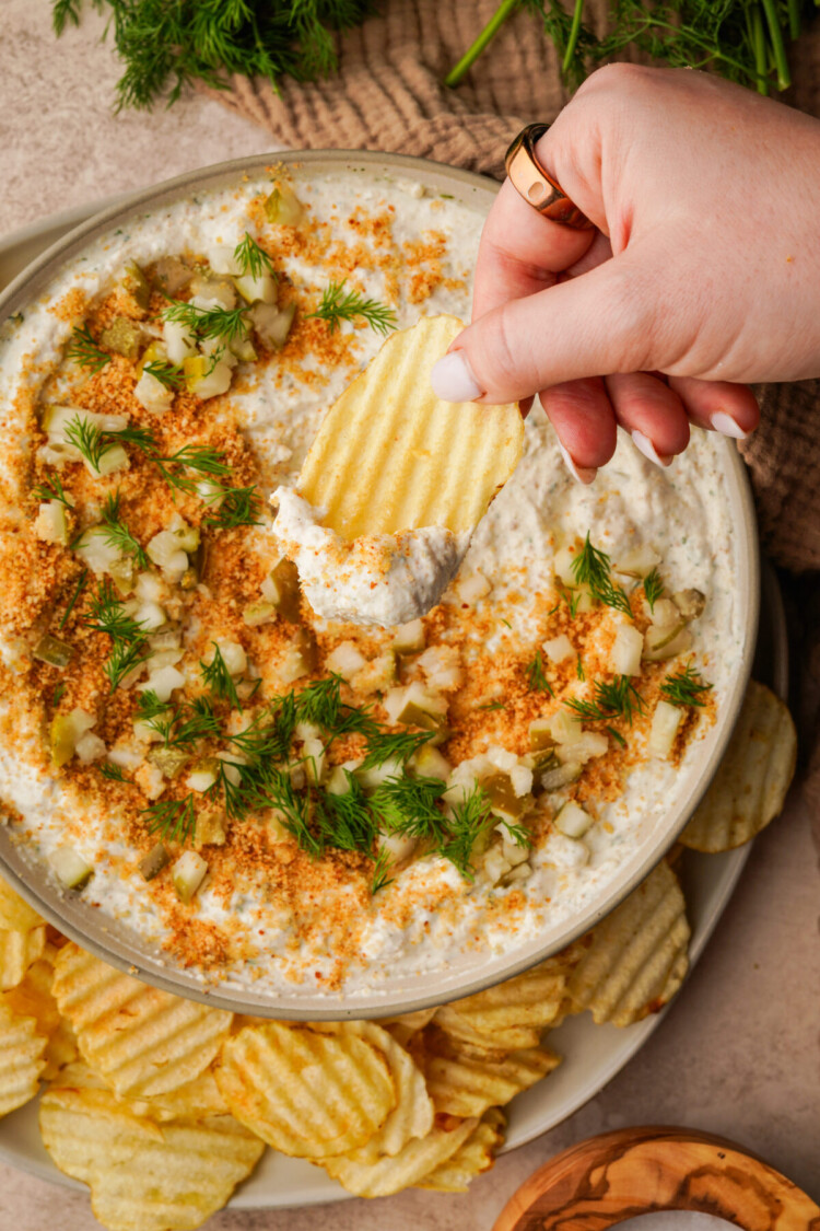 Fried Pickle Dip Recipe - Pickle and Ranch Dip