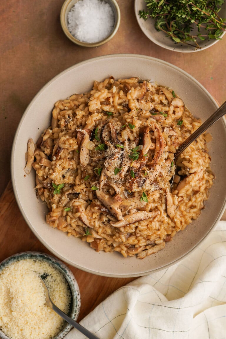 Wild Mushroom Truffle Risotto - Truffle Risotto