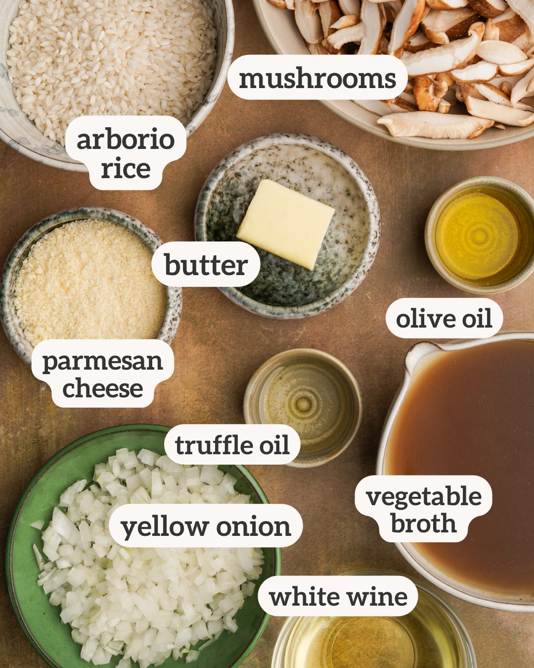 Wild Mushroom Truffle Risotto - Truffle Risotto