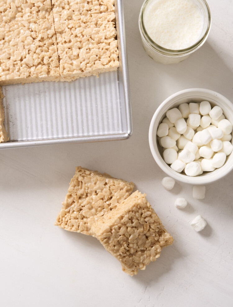 Brown Butter Rice Krispie Treats - Easy Rice Krispie Treats