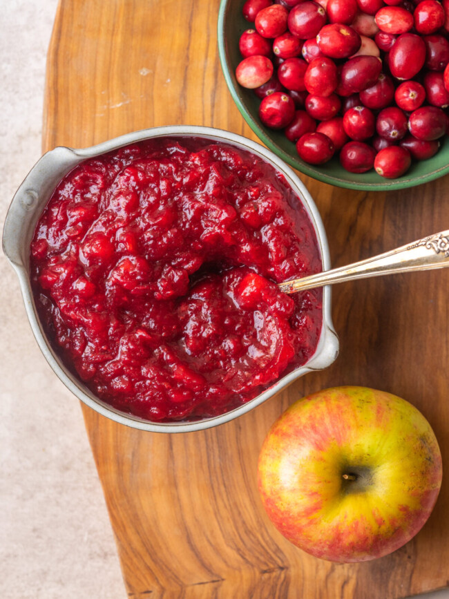 Apple Cranberry Sauce - Classic Cranberry Sauce Made with Apple