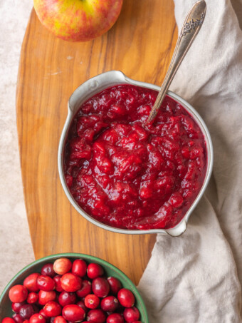 Apple Cranberry Sauce - Classic Cranberry Sauce Made with Apple