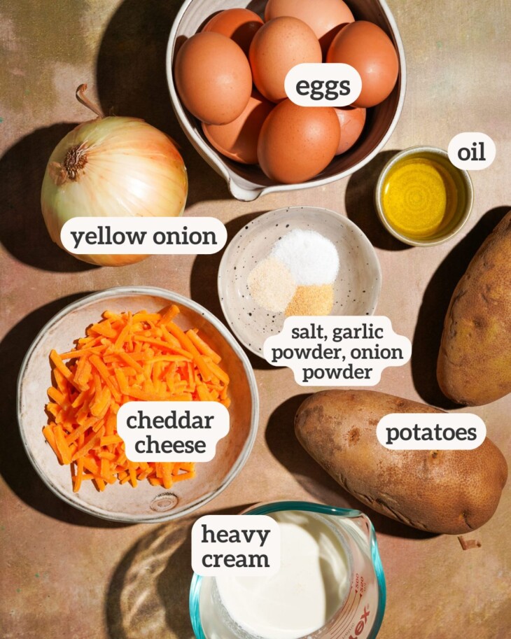 Potato Frittata - East, Fluffy and Cheesy!