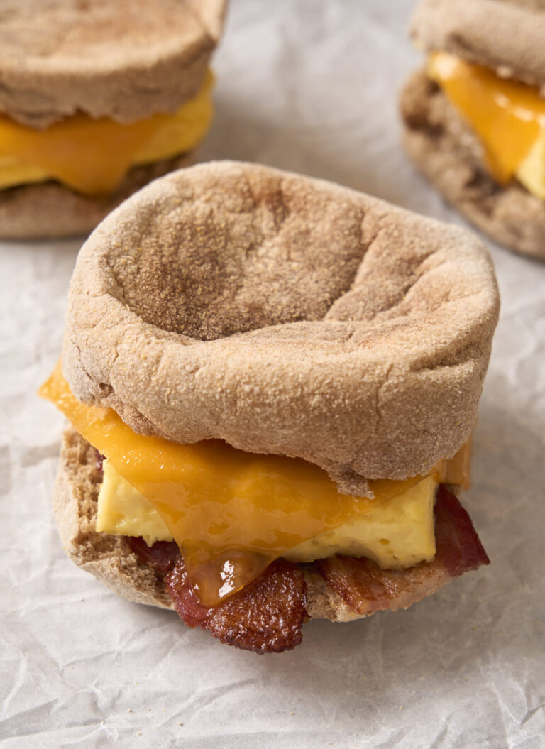 Meal Prep Breakfast Sandwiches - Freezer Breakfast Sandwiches