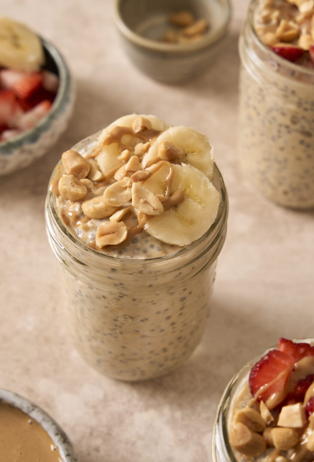 Peanut Butter Overnight Oats - Easy Meal Prep Overnight Oats