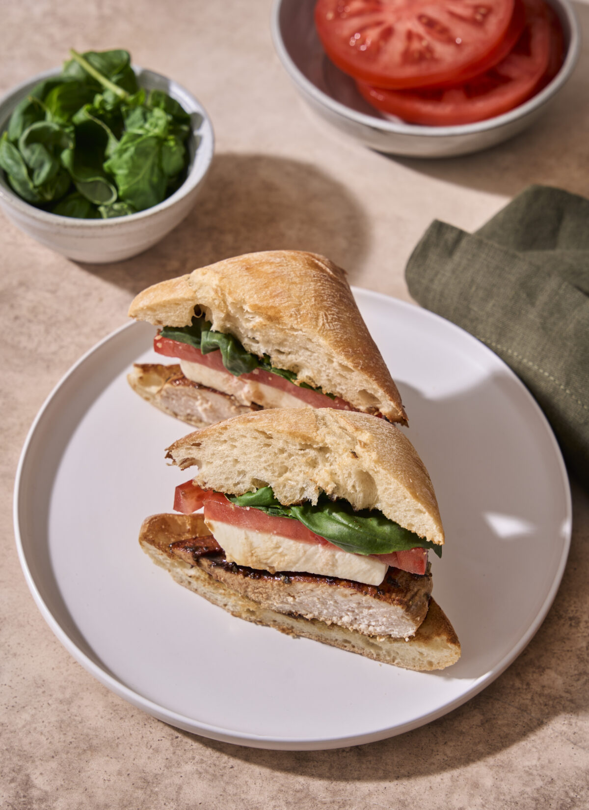 Chicken Caprese Sandwich - Caprese Sandwich with Chicken