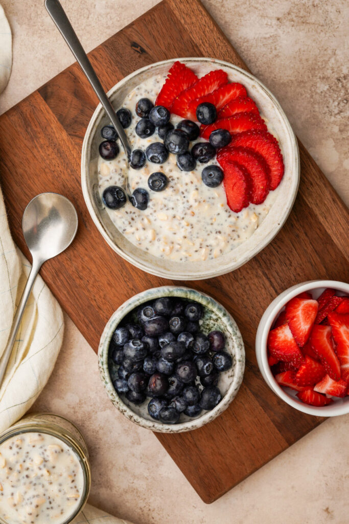 High Protein Overnight Oats - Mad About Food
