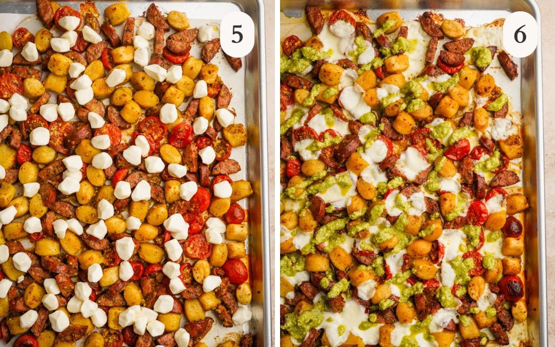 Pesto Gnocchi Sheet Pan Meal - Sheet Pan Gnocchi Recipe