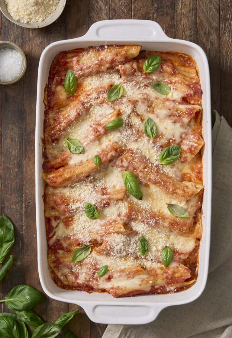 High Protein Baked Manicotti - Manicotti Recipe with Meat