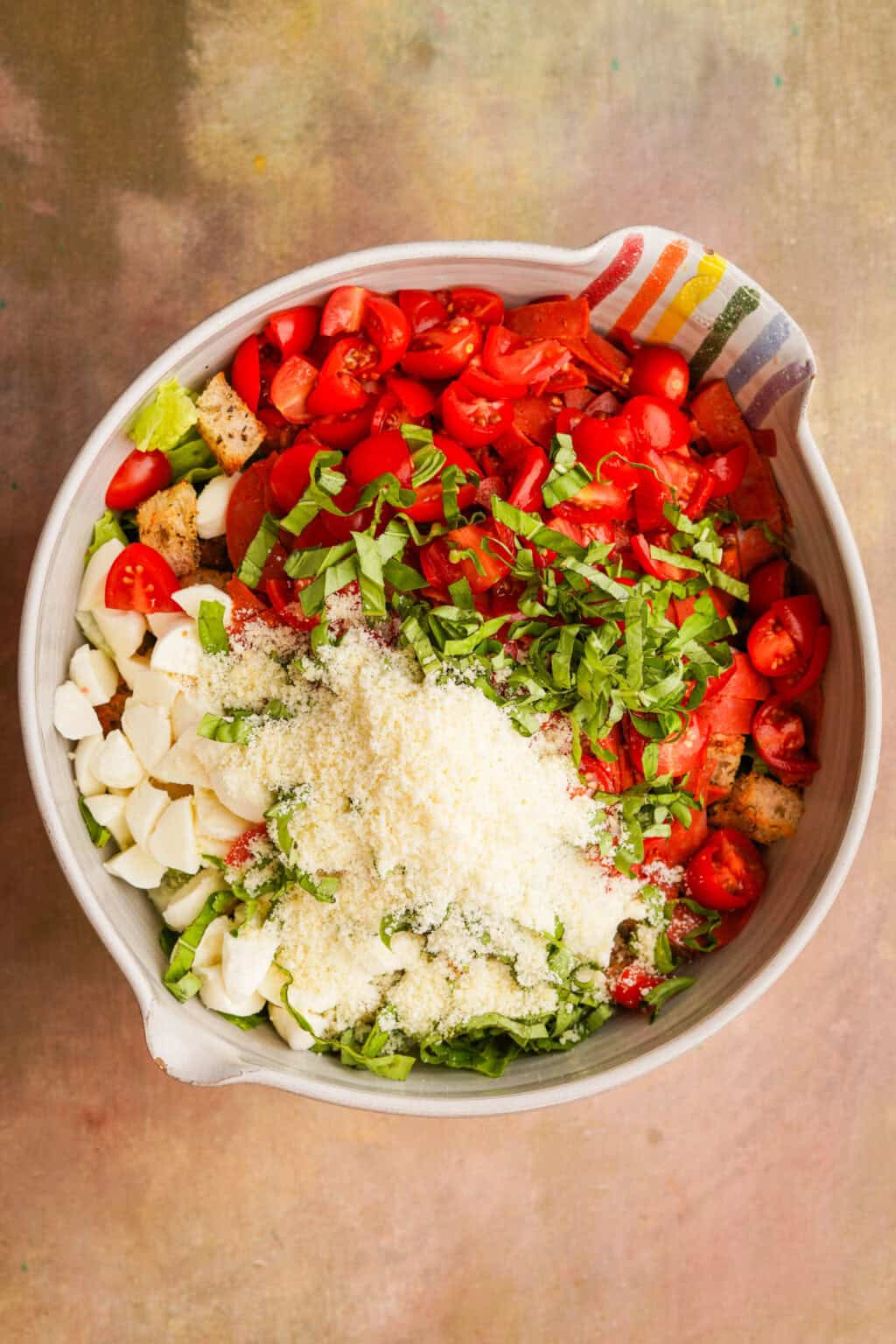 Pepperoni Pizza Chopped Salad - Easy Pizza Salad