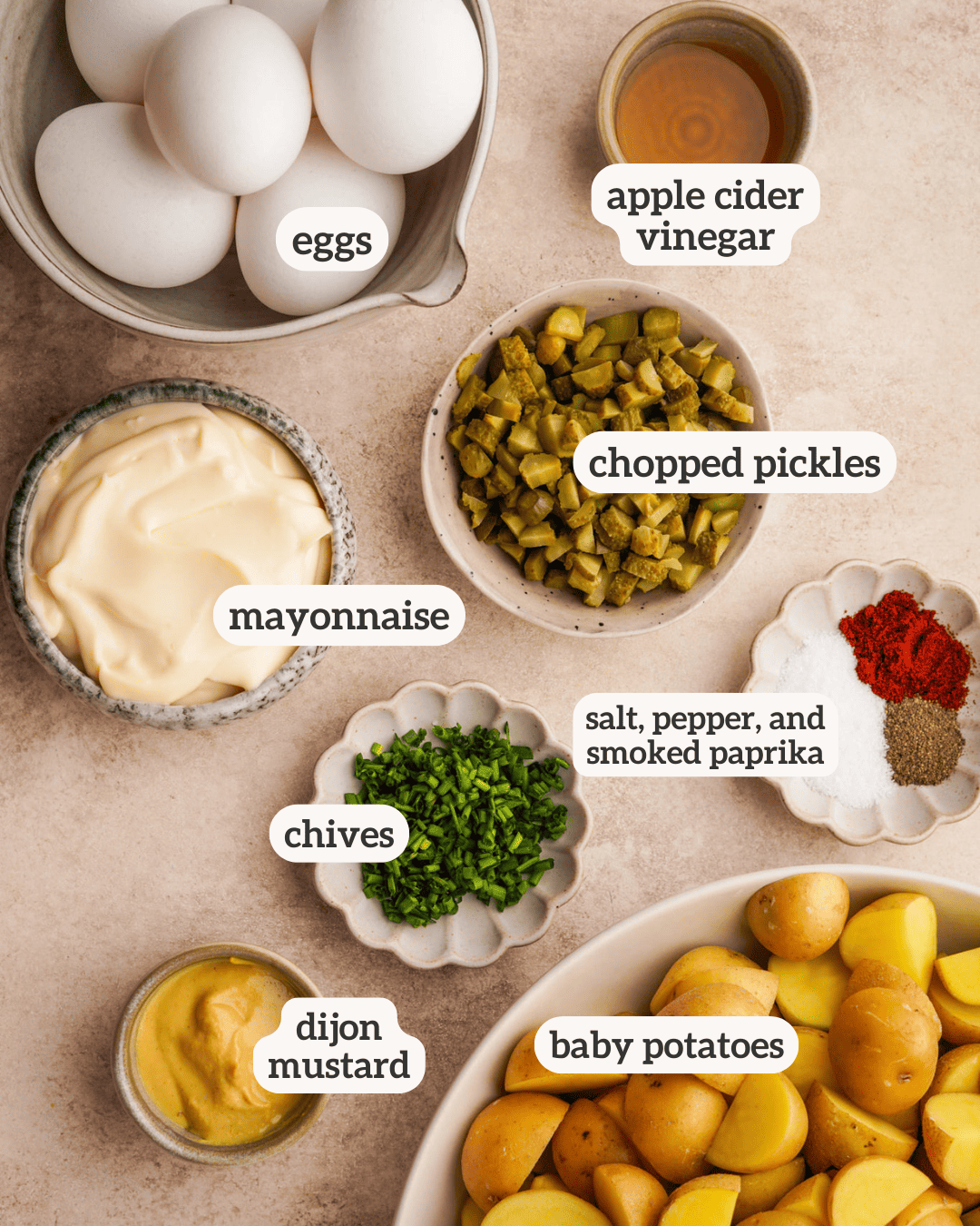 Deviled Egg Potato Salad - Potato Salad with Deviled Eggs