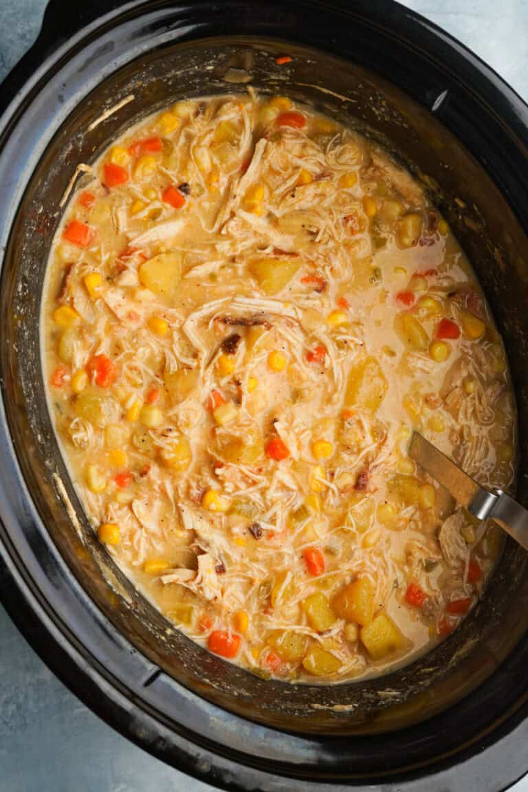 Crockpot Chicken Corn Chowder - Corn Chowder with Chicken