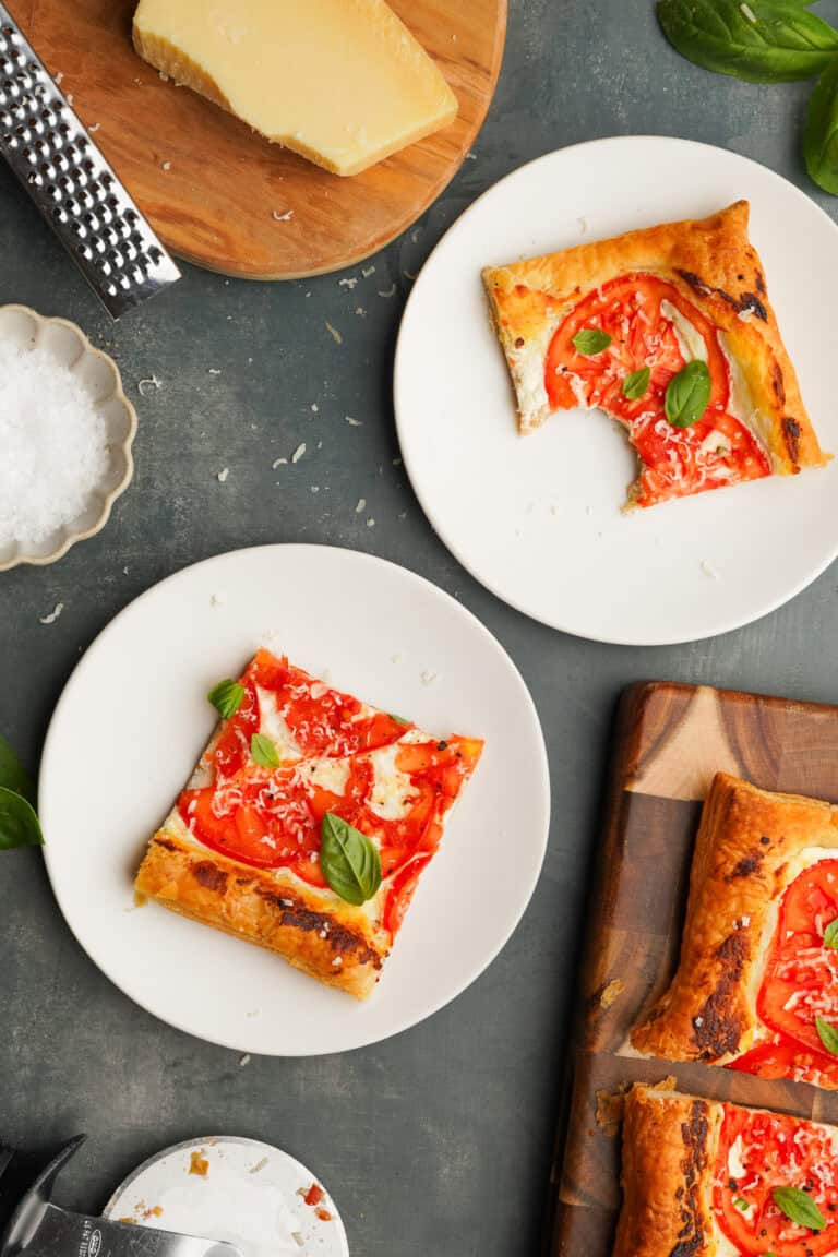 Puff Pastry Pizza - Oven Baked Puff Pastry Pizza