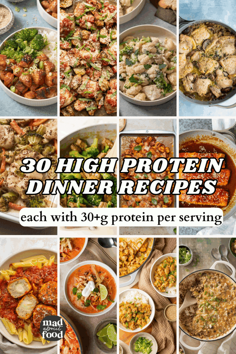30 High Protein Dinner Recipes - Each with 30+g of Protein