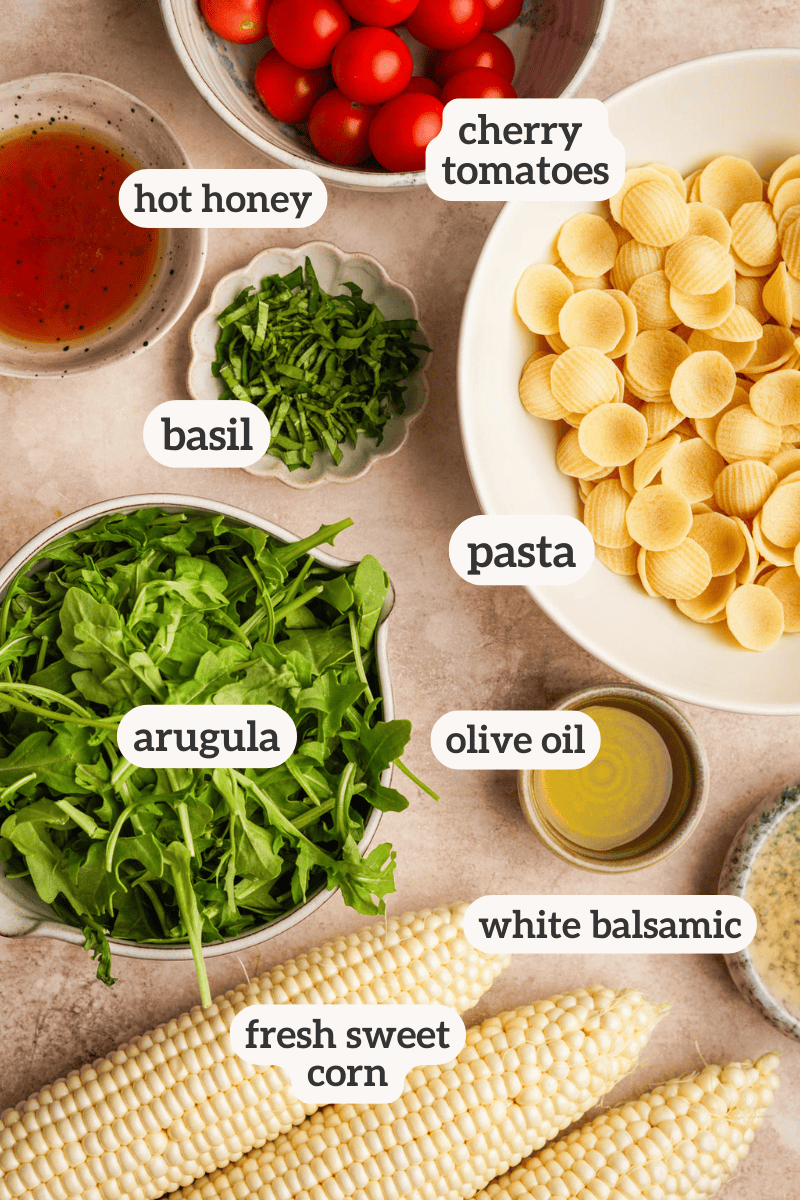 Hot Honey Grilled Corn Pasta Salad - Mad About Food